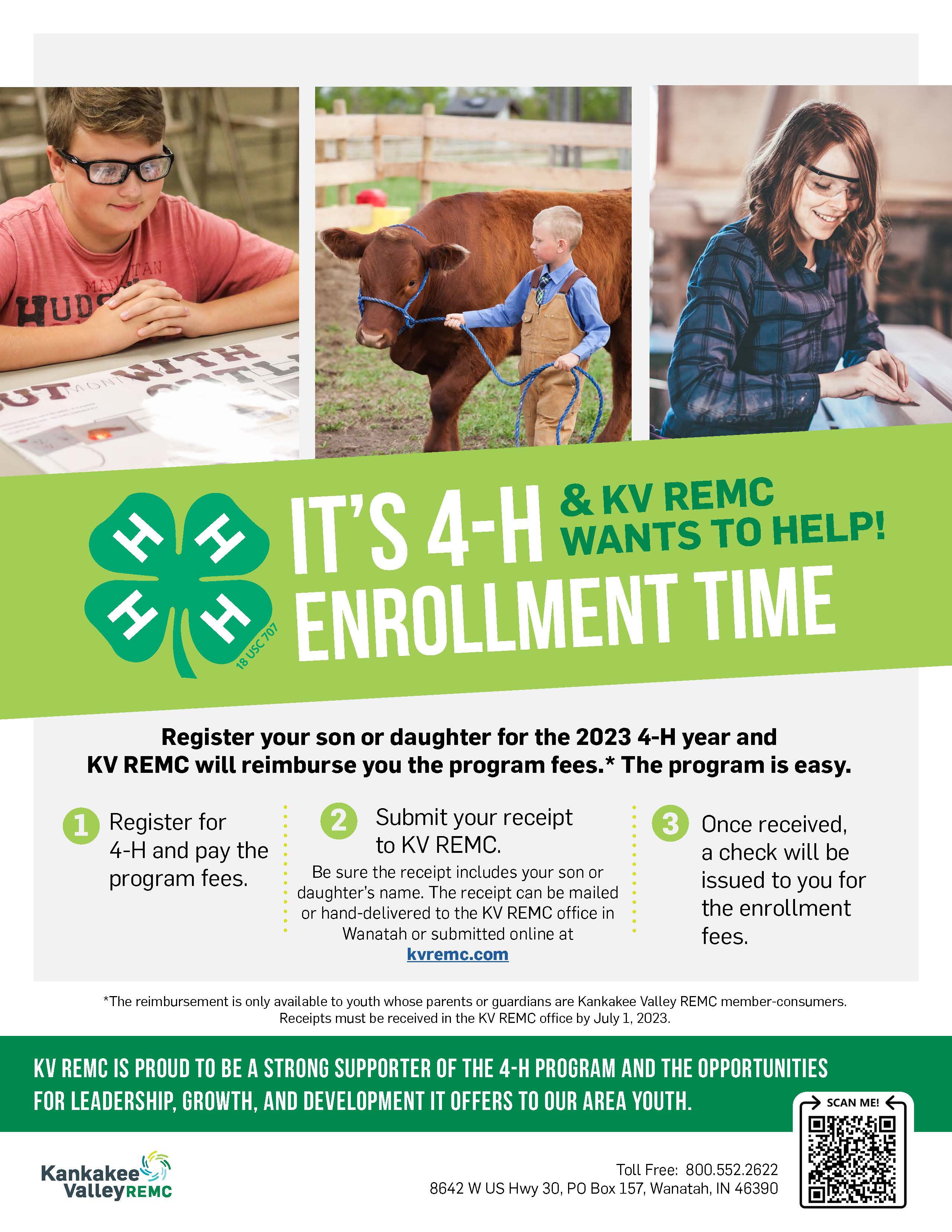REMC paying for 4-H Enrollment fees – Porter County 4-H Hub